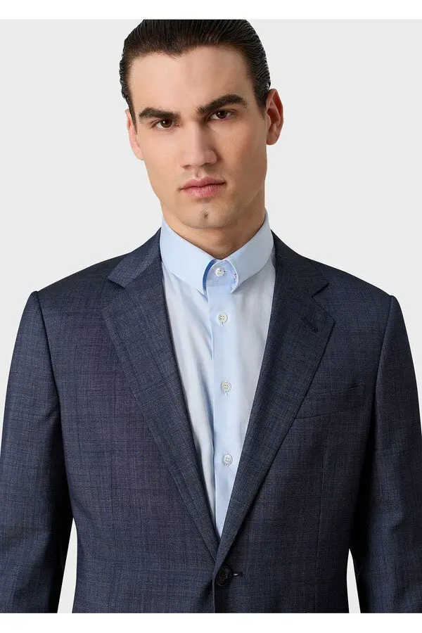 Giorgio Armani Soho Line Single-Breasted Suit In Virgin Wool And
