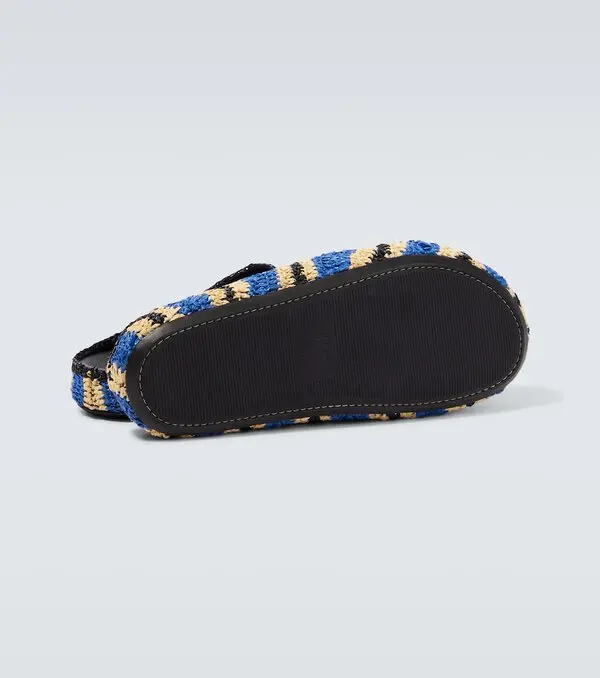 Marni X No Vacancy Inn Raffia-effect Slippers - Multicoloured