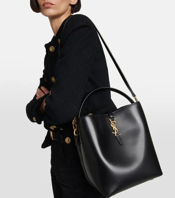 Saint Laurent Le 37 Leather Bucket Bag