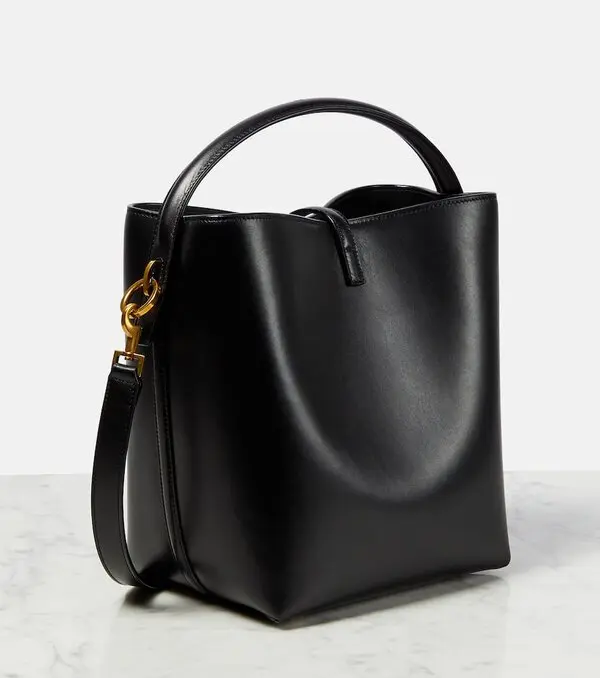 Saint Laurent Le 37 Leather Bucket Bag