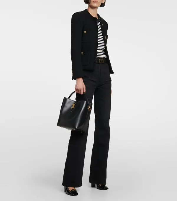 Saint Laurent Le 37 Leather Bucket Bag