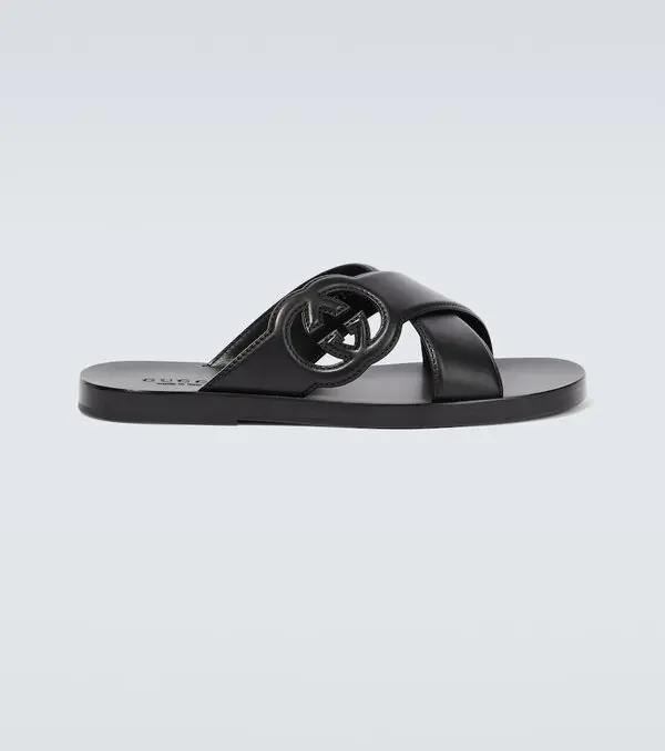 Gucci Gg Leather Sandals