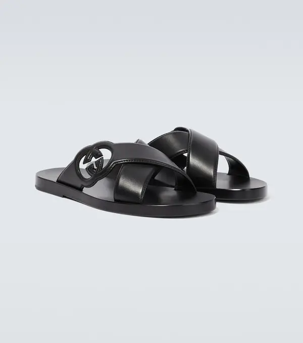 Gucci Gg Leather Sandals