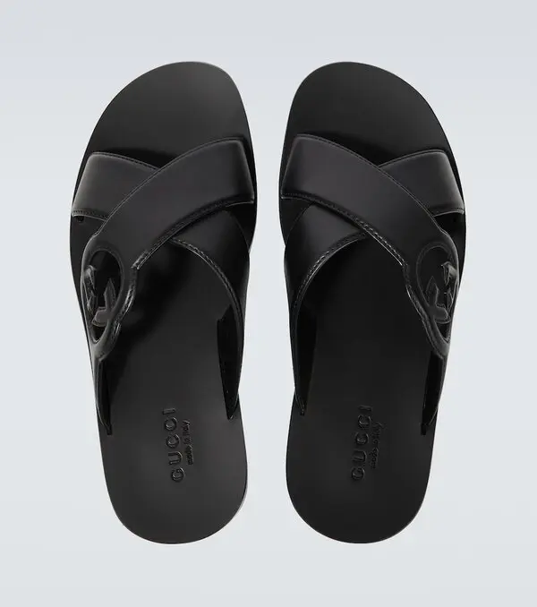 Gucci Gg Leather Sandals