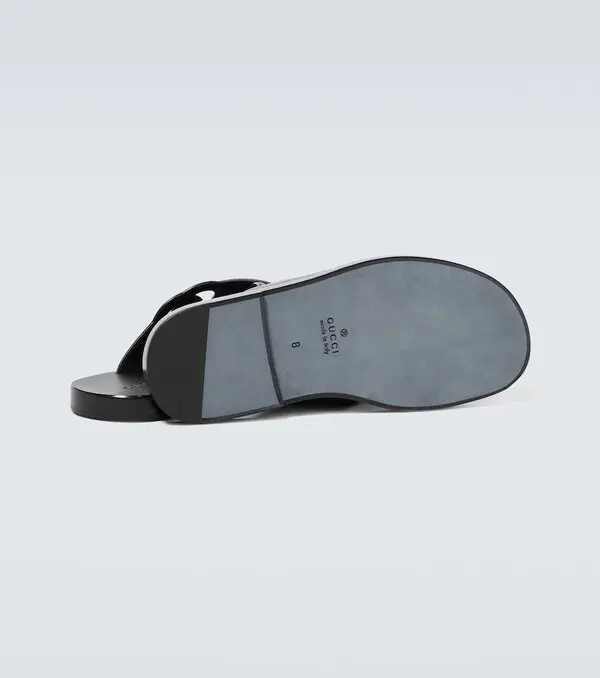 Gucci Gg Leather Sandals
