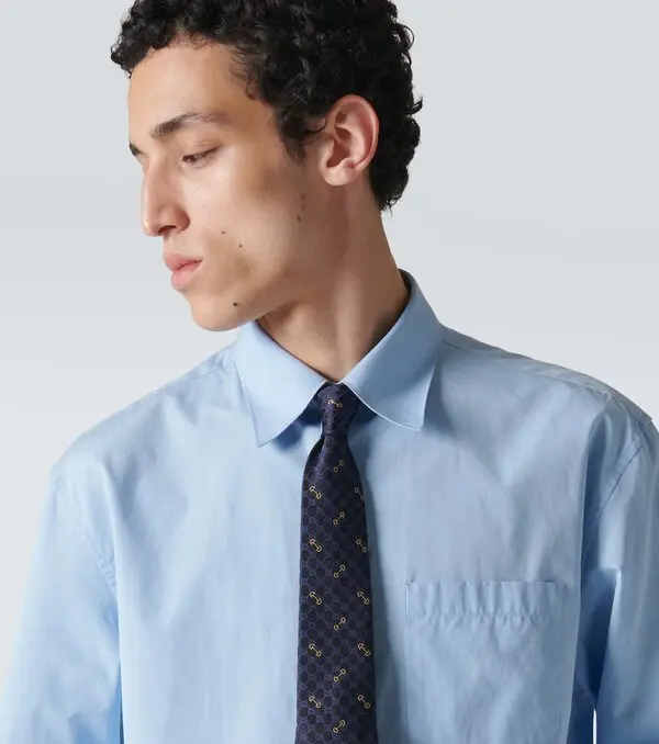 Gucci Horsebit Silk Neck Tie