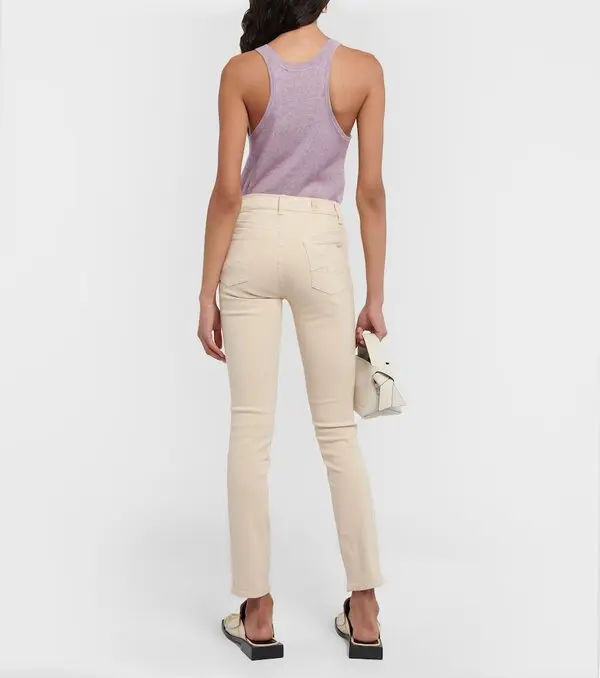 7 For All Mankind Roxanne Mid-rise Slim Jeans