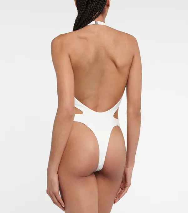 MUGLER Cutout One-piece Swimsuit - White