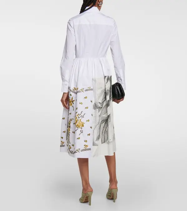 Erdem Sutton Printed Cotton Shirt Dress