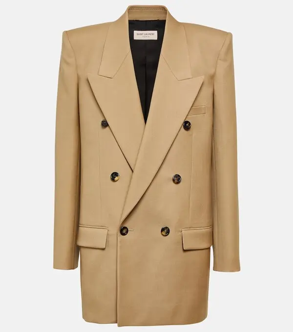 Saint Laurent Double-breasted Wool Blazer