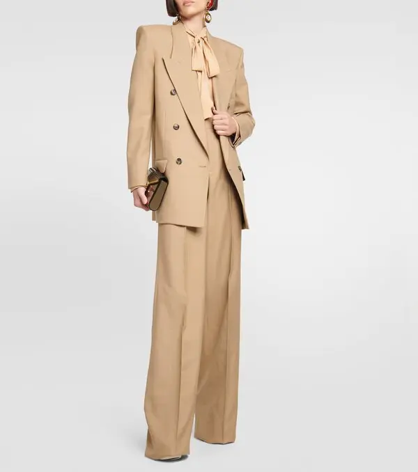 Saint Laurent Double-breasted Wool Blazer