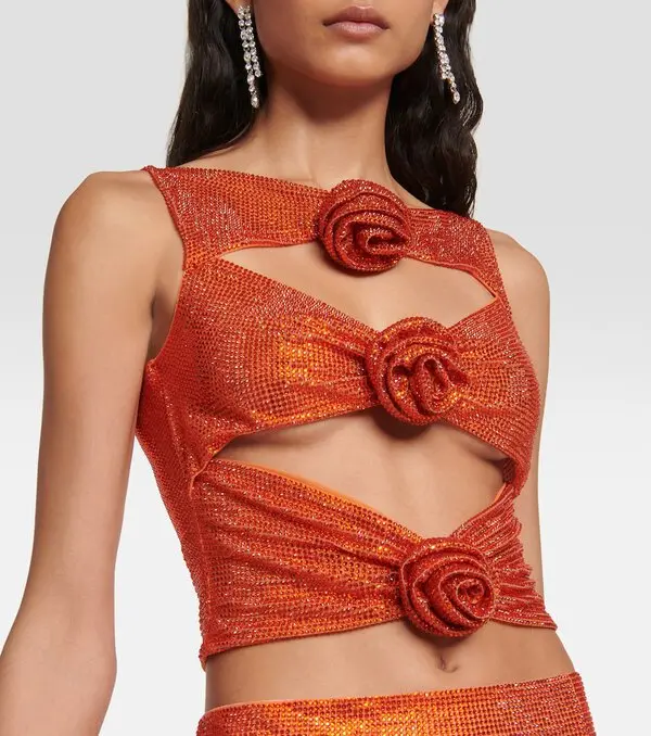 Giuseppe Di Morabito Embellished Cutout Top