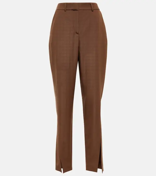 Balmain Tapered Wool Trousers