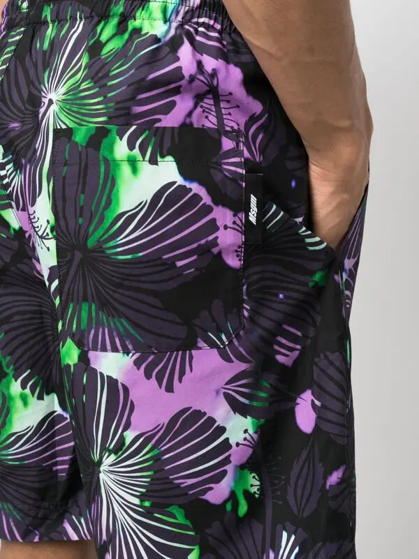 MSGM Abstract-print Bermuda Shorts