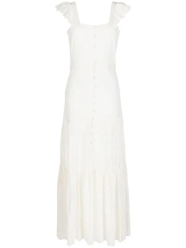 Veronica Beard Broderie Anglaise Maxi Dress