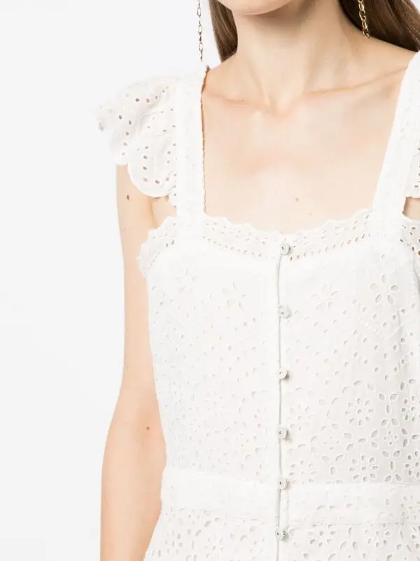 Veronica Beard Broderie Anglaise Maxi Dress