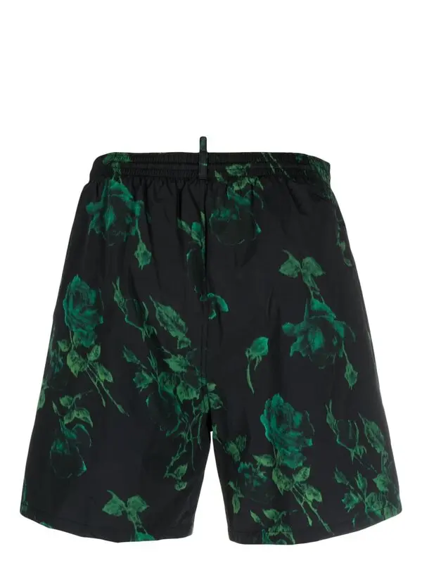 Dsquared2 Rose-print Swim Shorts