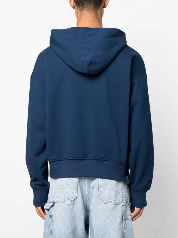 WOOYOUNGMI Cotton Jersey Embroidered Logo Hoodie