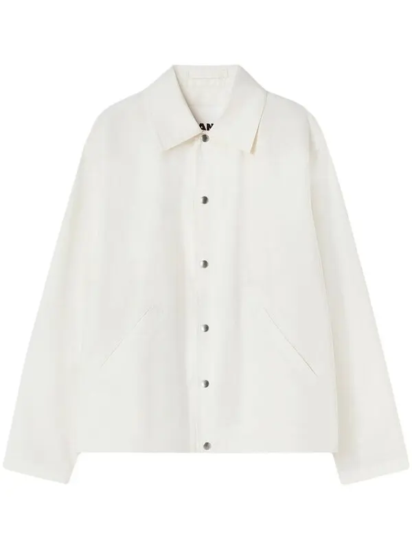 JIL SANDER Logo-print Cotton Shirt Jacket