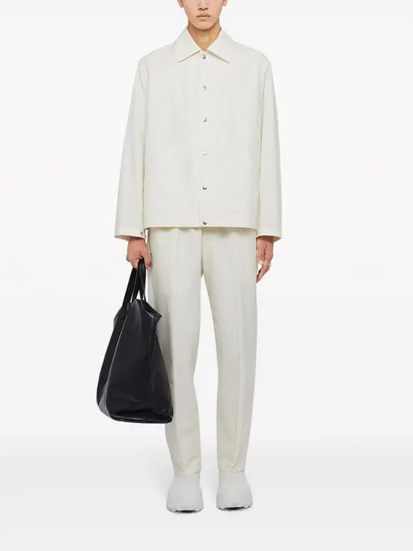 JIL SANDER Logo-print Cotton Shirt Jacket