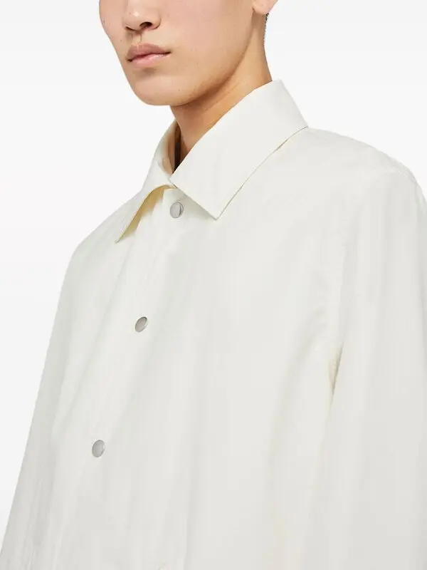 JIL SANDER Logo-print Cotton Shirt Jacket