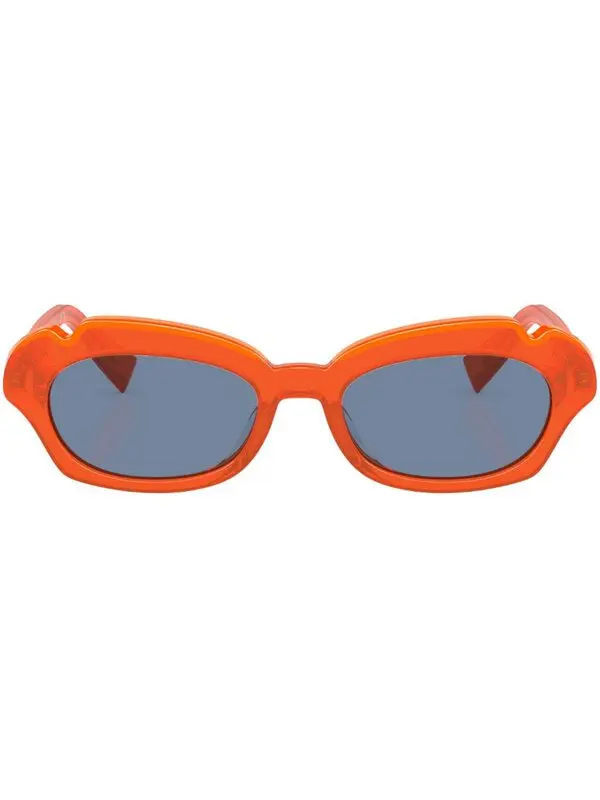 ALAIN MIKLI Tinted Round-frame Sunglasses - Orange