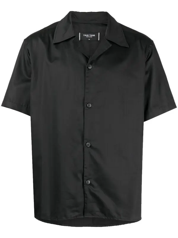 TRIBE AND TRUE Embroidered-motif Cotton Shirt
