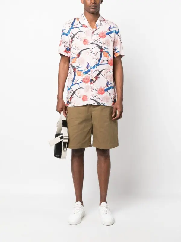 Orlebar Brown Hibbert Flight Of Fantasy Shirt - Pink
