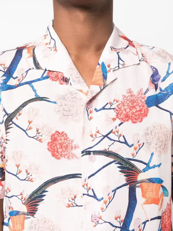 Orlebar Brown Hibbert Flight Of Fantasy Shirt - Pink