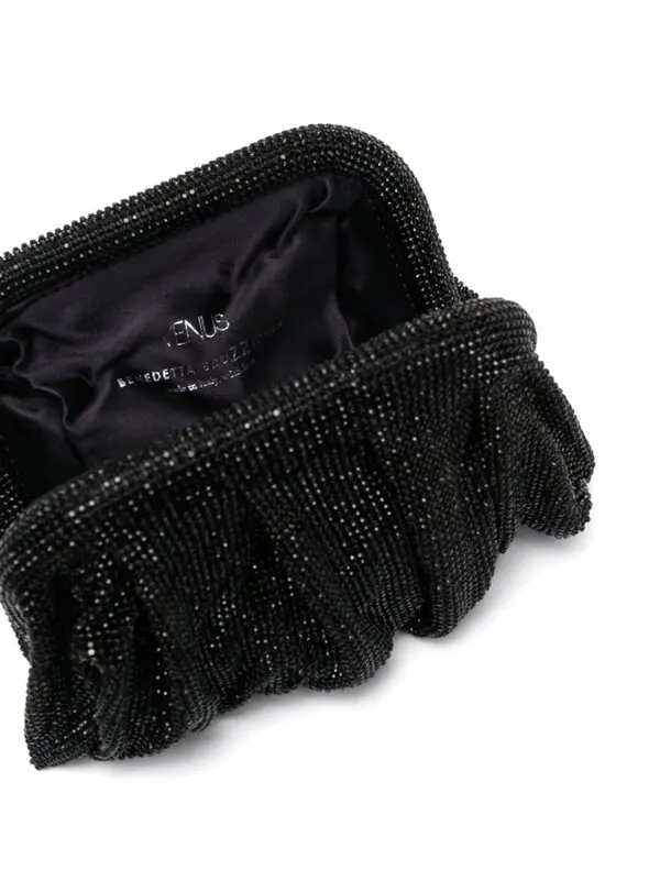 Benedetta Bruzziches Venus Petite Crystal Clutch Bag - Black
