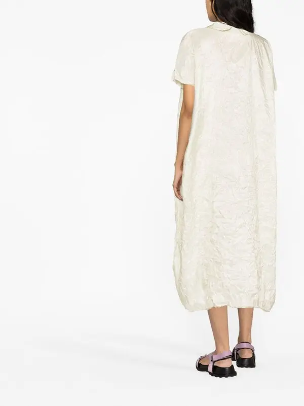 DANIELA GREGIS Embroidered Maxi Shirt Dress