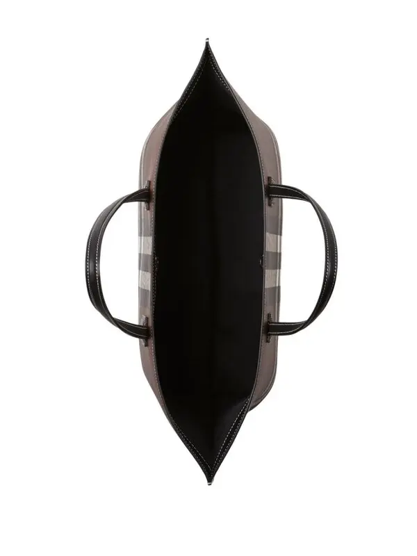 Burberry Medium Check Tote Bag - Brown