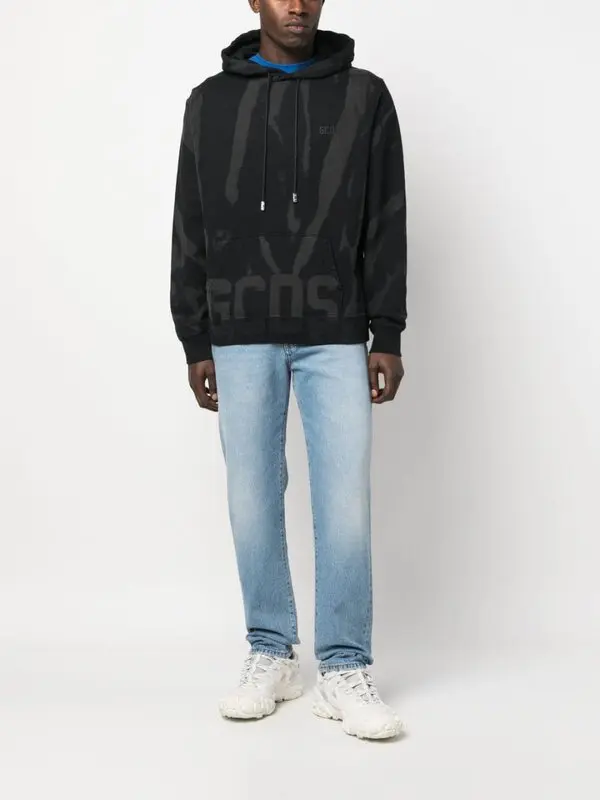Gcds Low-rise Straight-leg Jeans - Blue