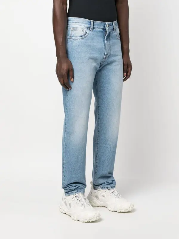Gcds Low-rise Straight-leg Jeans - Blue