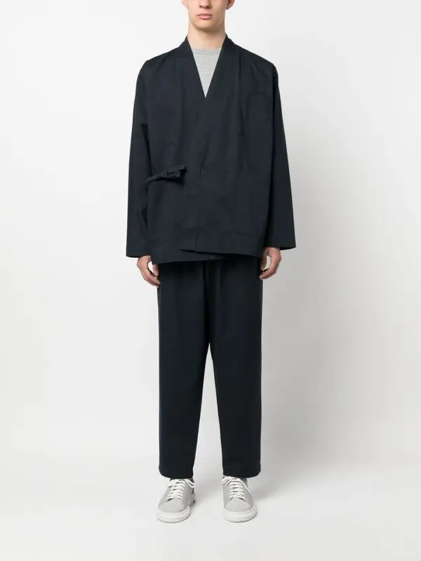 Universal Works Elasticated-waistband Tapered Trousers - Blue