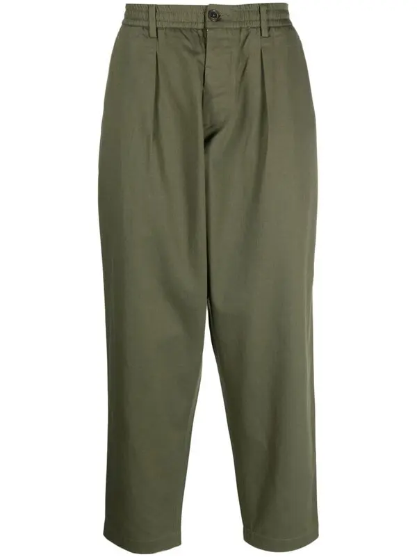 Universal Works Elasticated Waist Tapered Trousers - Green