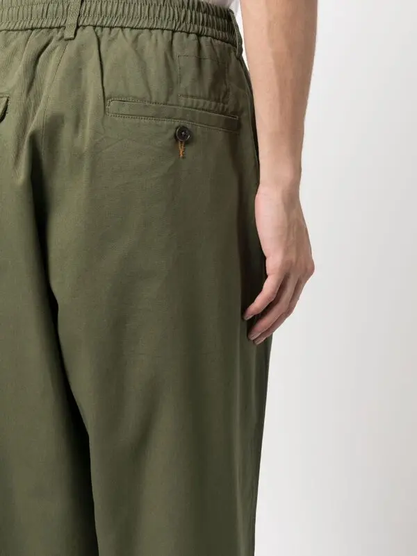 Universal Works Elasticated Waist Tapered Trousers - Green