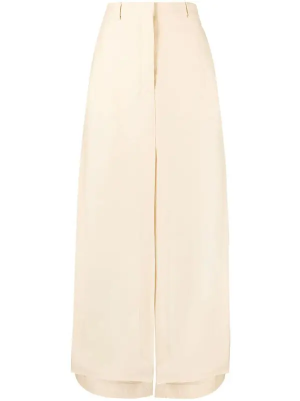 LANVIN A-line Maxi Skirt - Neutrals