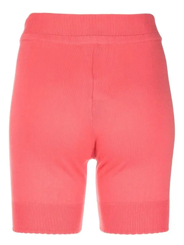 VIVIENNE WESTWOOD Embroidered-logo Ribbed-knit Shorts