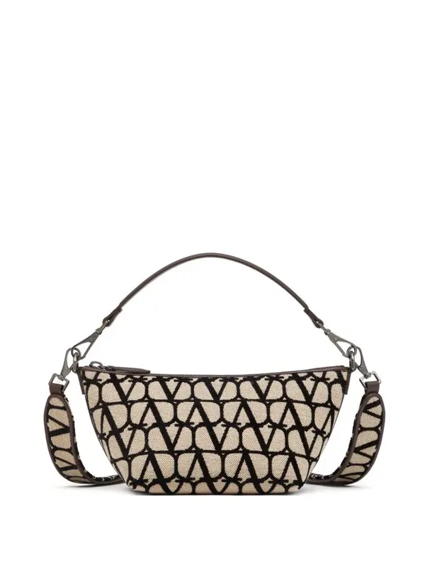 Valentino Garavani Toile Iconographe Shoulder Bag - Neutrals
