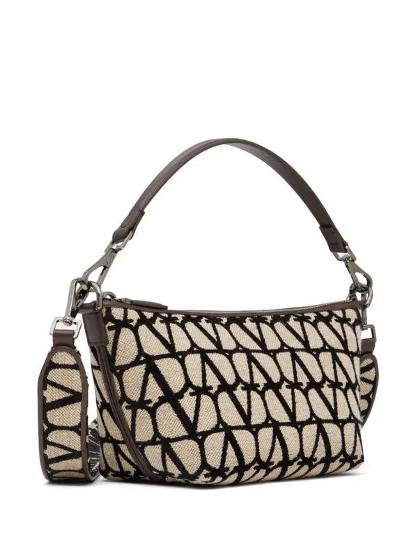 Valentino Garavani Toile Iconographe Shoulder Bag - Neutrals