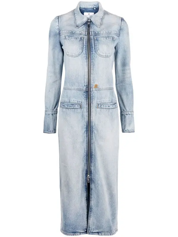 COURREGES Knee-length Denim Jacket