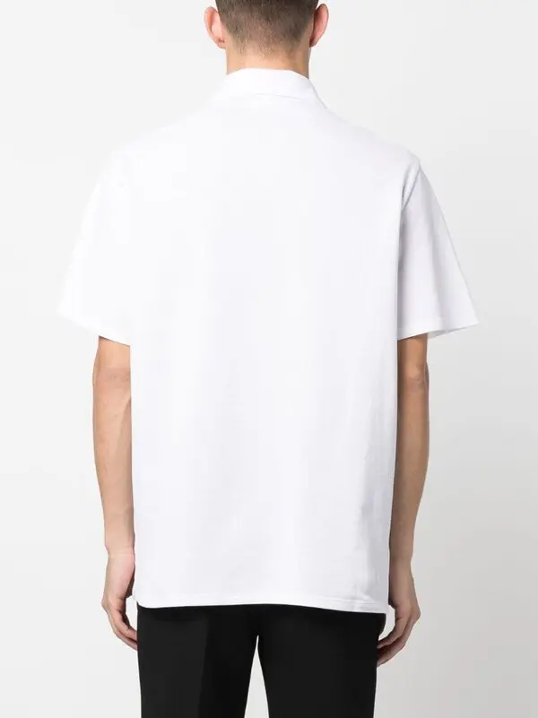 Just Cavalli Animal-print Piqué Polo Shirt
