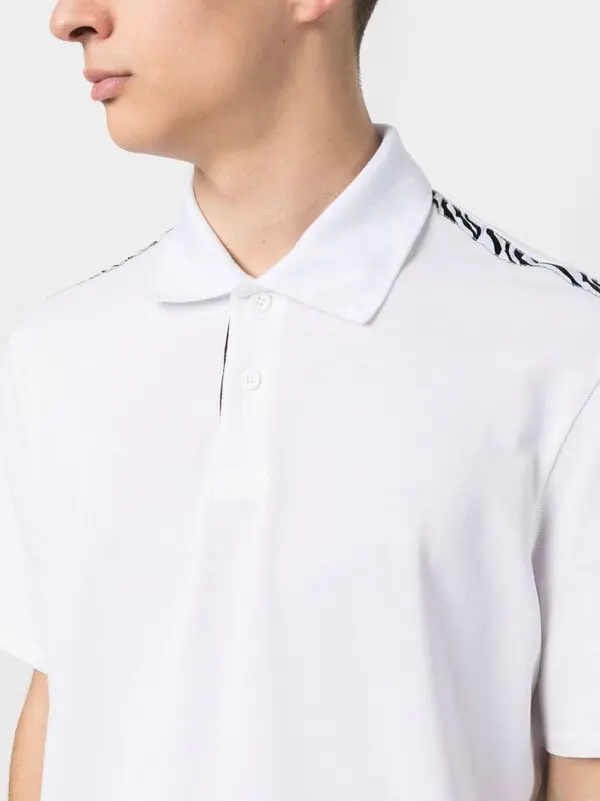 Just Cavalli Animal-print Piqué Polo Shirt