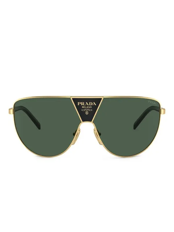 Prada Oversize Sunglasses - Gold