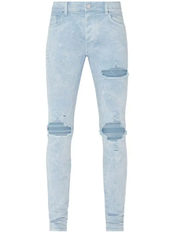 Amiri Mx1 Mineral-wash Skinny Jeans - Blue