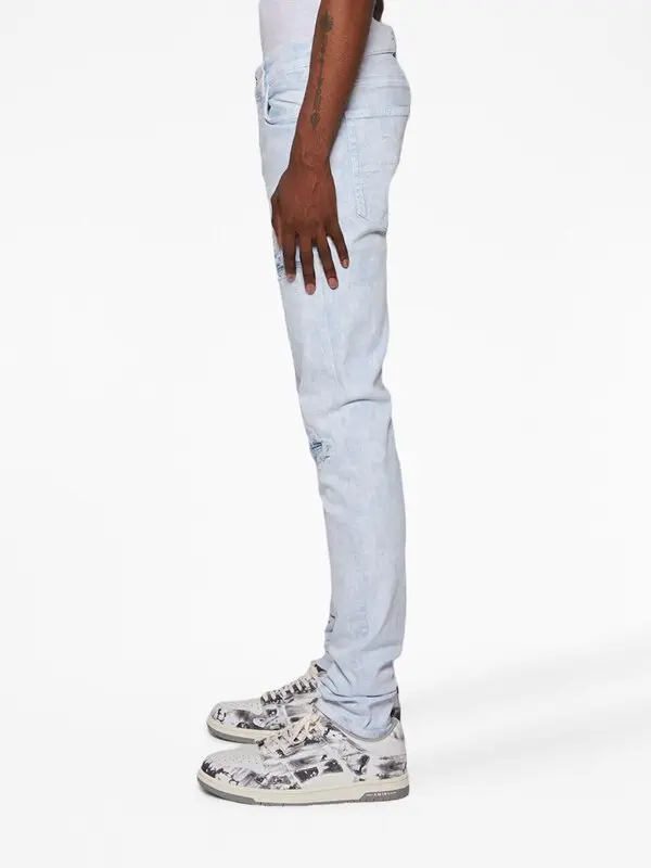 Amiri Mx1 Mineral-wash Skinny Jeans - Blue
