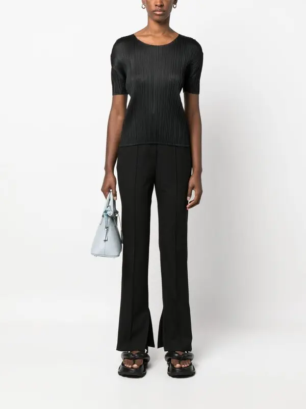 Issey Miyake Plissé T-shirt - Black