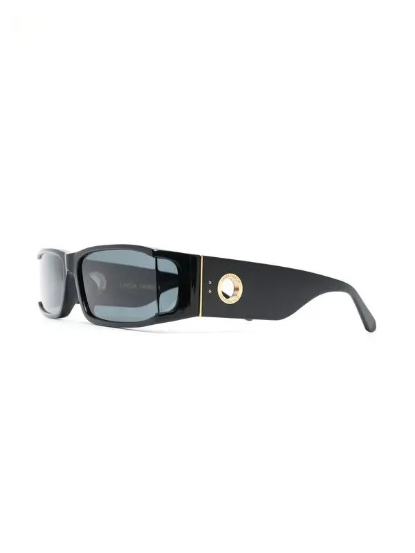 Linda Farrow Mya Rectangle-frame Sunglasses - Black