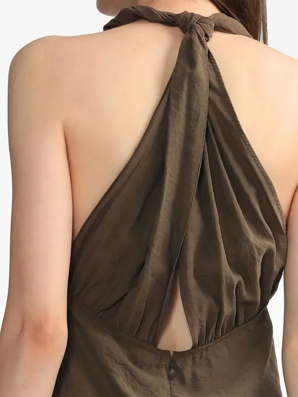 madison mathews brown dress The Madison Maxi Dress Brown – LEMONLUNAR main image 1
